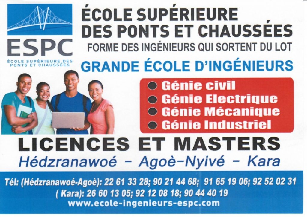 Togo-ESPC, l’école d’ingénieurs de référence